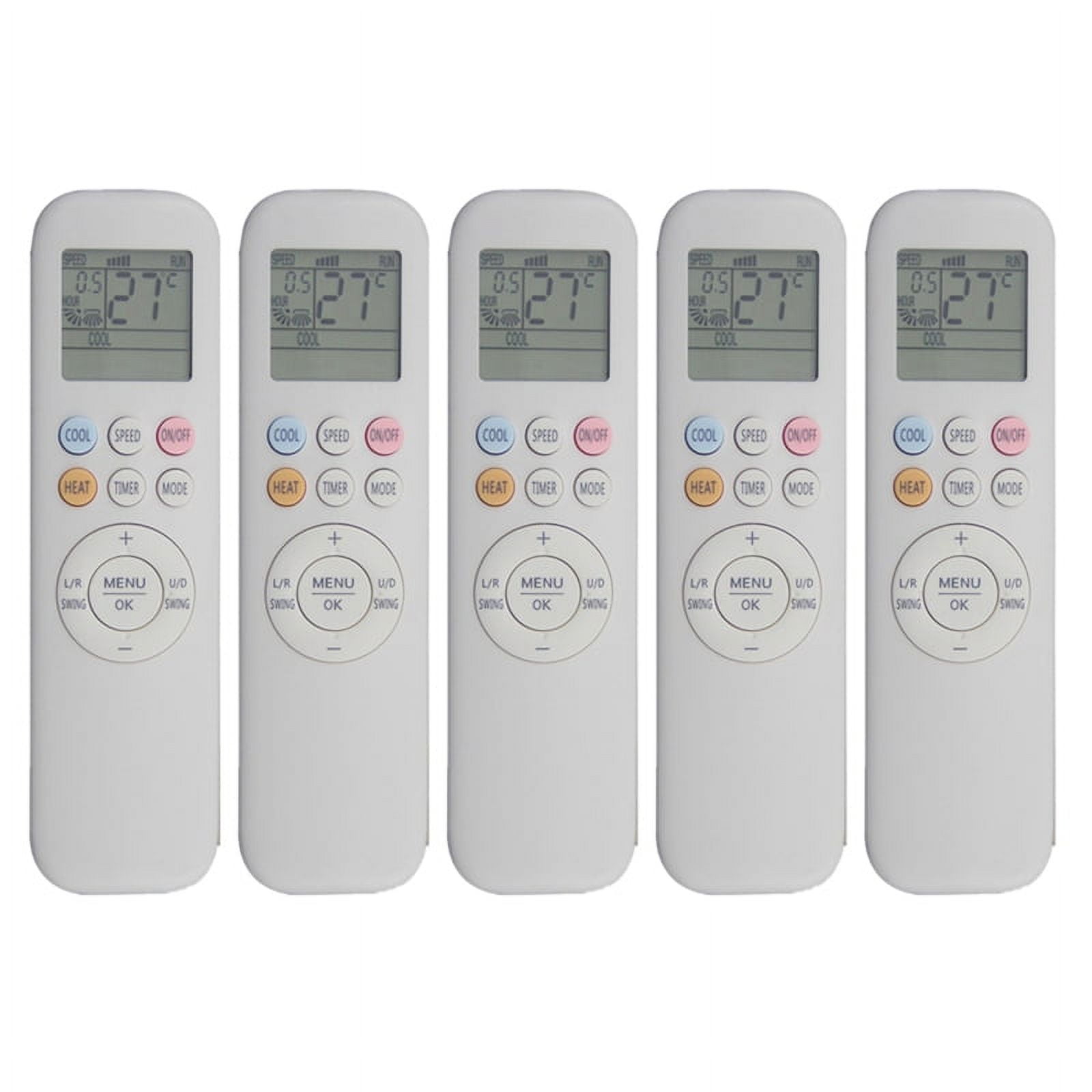 5X New YKR-T/011E Remote Control Replacement for AUX Air Conditioner ...