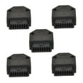 5X OBD2 OBD II 16 Pin Connector Socket Diagnostic Tool Adapter OBD ...