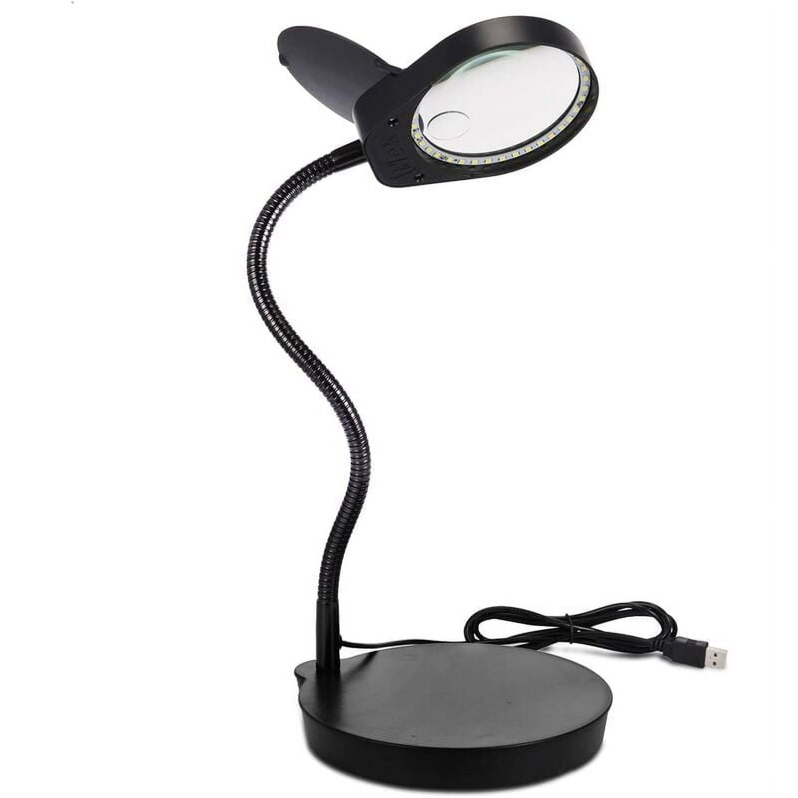 5X Optical Glass Magnifier, Cool to the Touch Light for Electronics ...