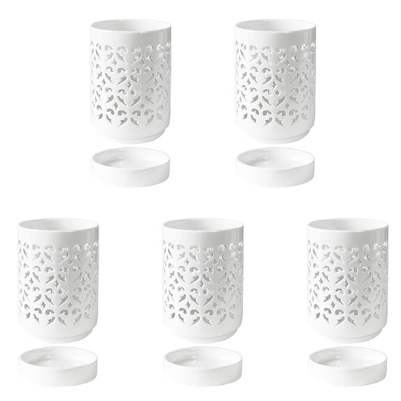 5X Orchid Pots with Holes,4 Inch Ceramic Orchid Pot for Repotting ...