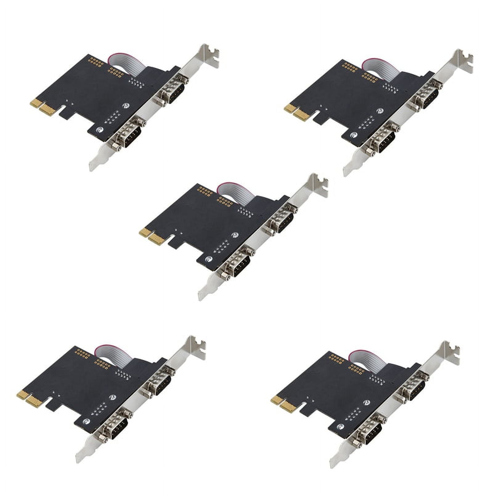 5X PCIe to Serial Ports RS232 Interface PCI-E PCI Express Card Adapter Industrial Control ...