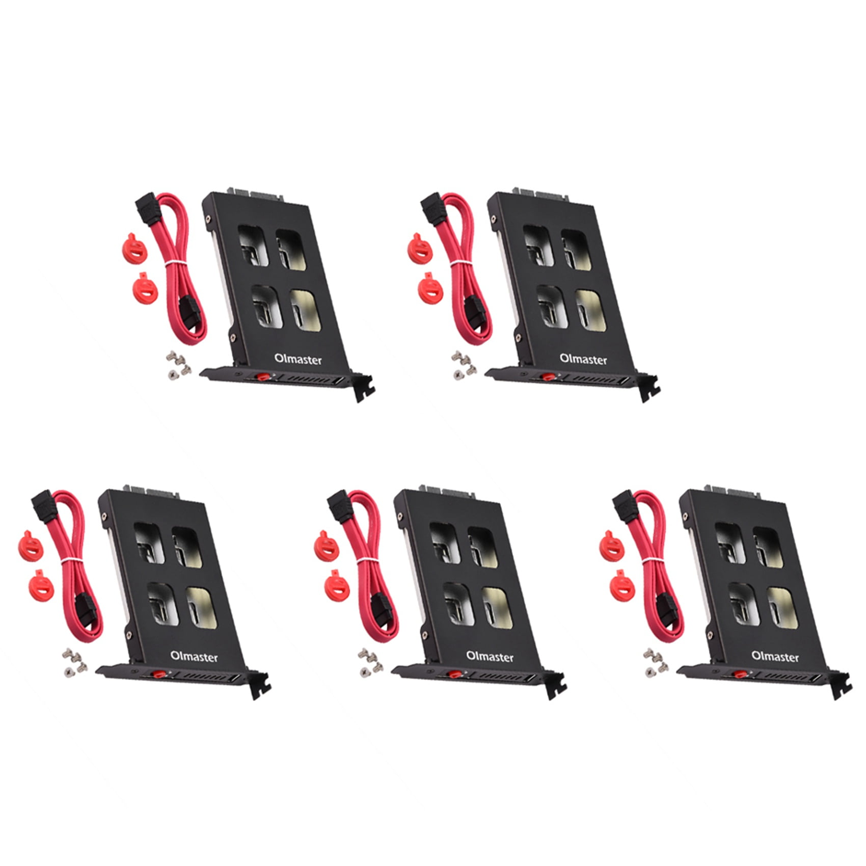 5X Pci Mobile Rack Enclosure Hard Disk Drive Case Box for 2.5 Inch Sata ...
