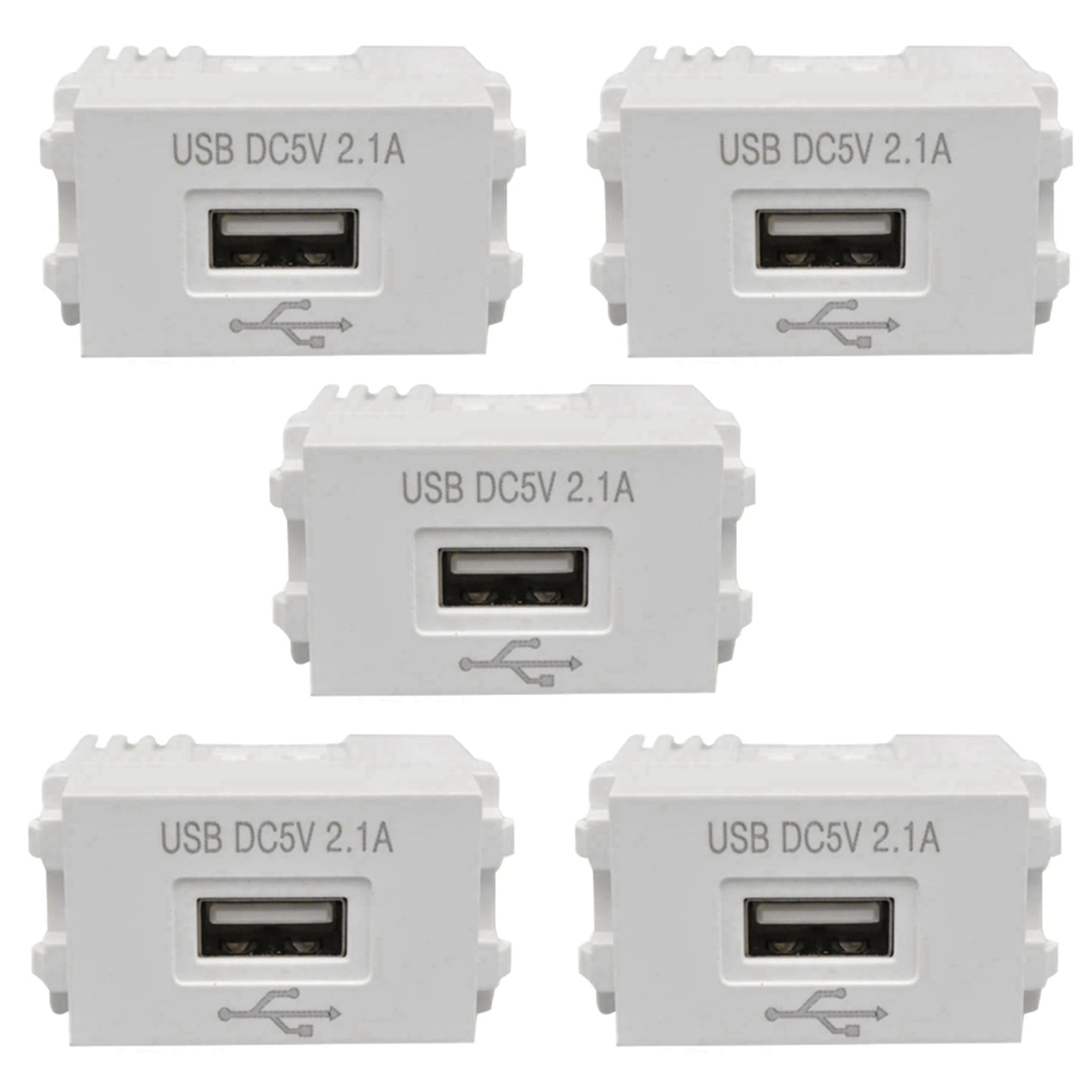 5X Phone Charging Panel USB Power Module 220V Socket 5V Transformer 2 ...