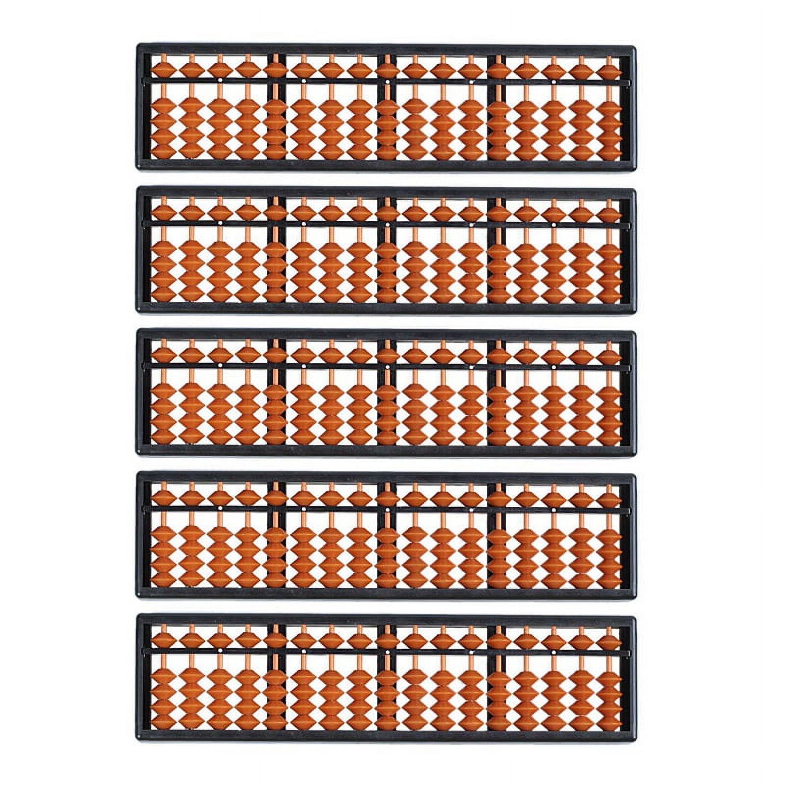 5X Plastic Abacus Arithmetic Abacus Kids Calculation Tool 17 Digits ...