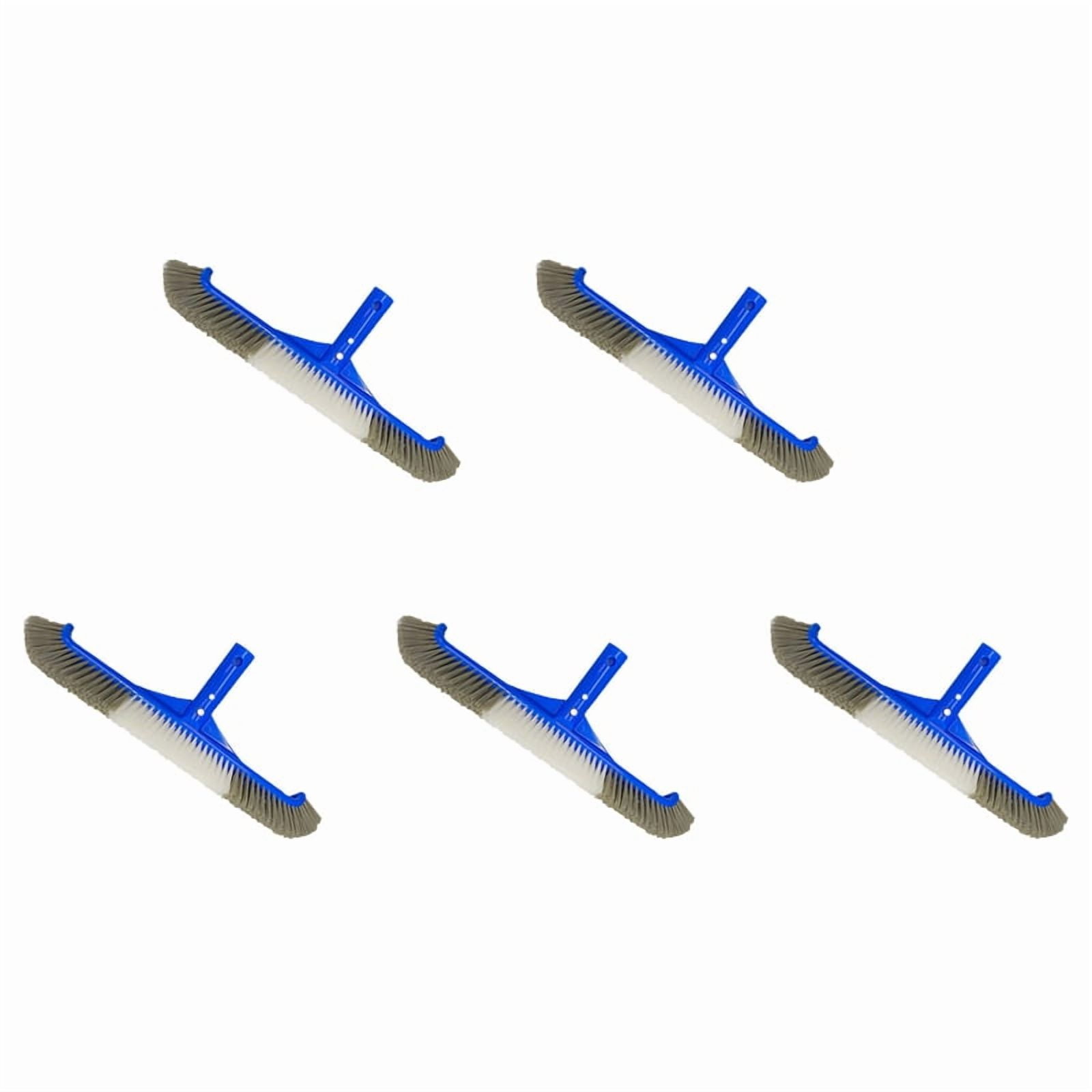 5X Pool Brush ,Pool Brushes for Cleaning Pool Walls, Curved Ends High ...
