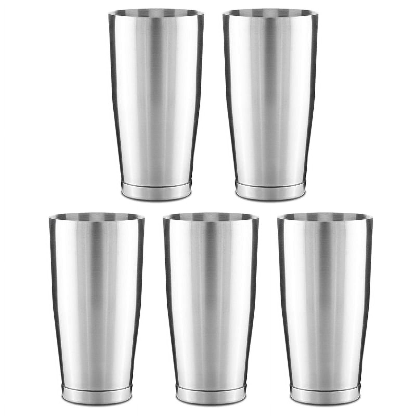 5X Premium Cocktail Shaker Set-Piece Pro Boston Shaker Set. Unweighted ...