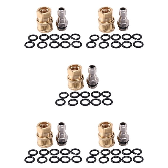 5X Pressure Washer Adapter Set,1/4 Inch Quick Disconnect Kit with 50 ...