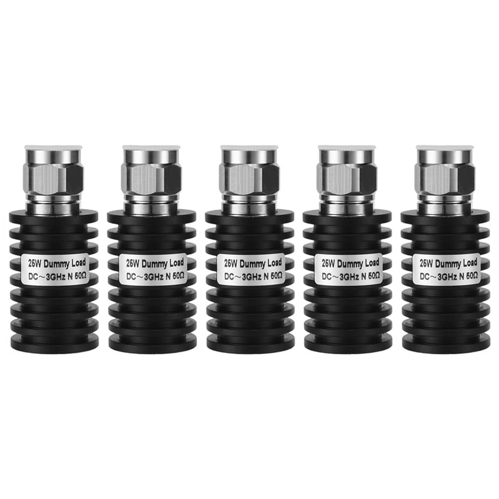 5X RF Coax 25W N Male Connector Small 50 Ohm DC-3GHz , Dummy Load Plug - Walmart.com