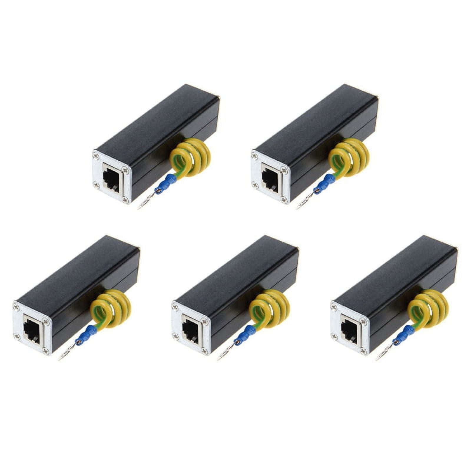 5X RJ45 Plug Ethernet Network Surge Protector Arrester 100MHz - Walmart.com