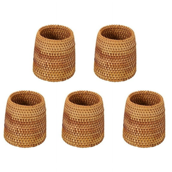 5X Rattan Chopsticks Tube Shovel Spoons Bucket Dinner Knives Forks ...