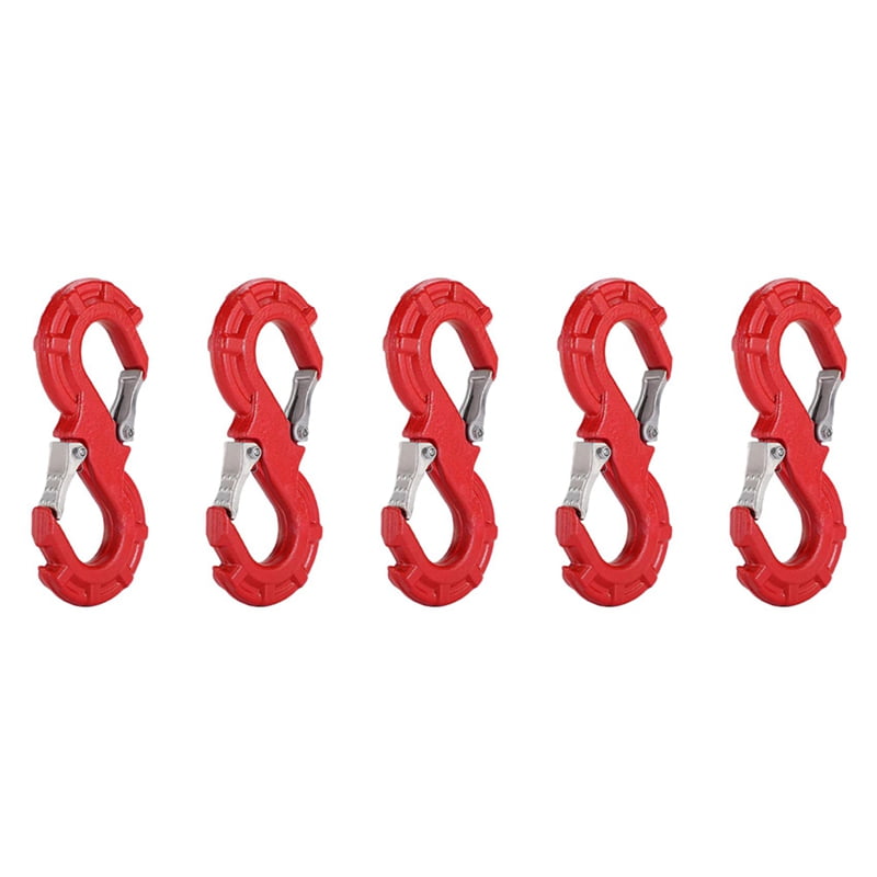 5X Red S-Shape Quick Rescue Shackle Trailer Winch Hook Car JK Offroad ...
