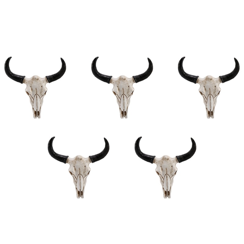 5X Resin Cow Head Wall Hanging Decor 3D Animal Wildlife Sculpture ...