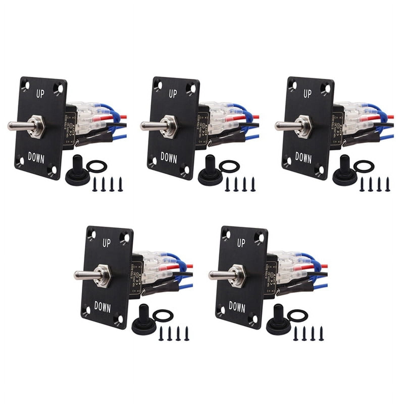 5X Rocker Toggle Switches Momentary 6 Pin 3 Position (on)-Off-(on)UP ...
