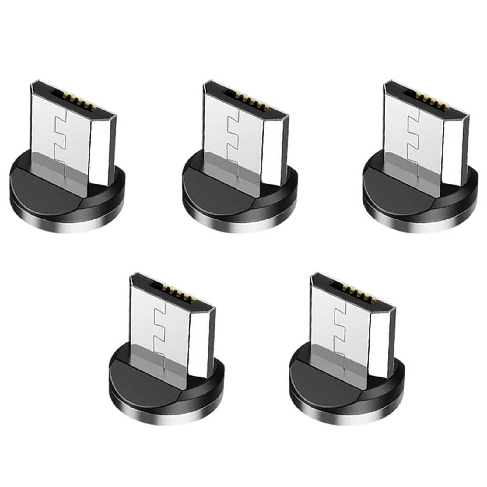 5X Round Magnetic Cable Plug Phone Magnet Charger Plug -USB Fast ...