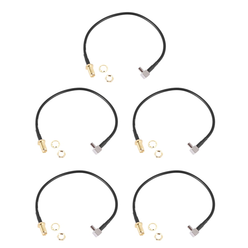 5X SMA Female Jack to TS9 Male Right Angle Pigtail Coaxial Cable Antenna - Walmart.com