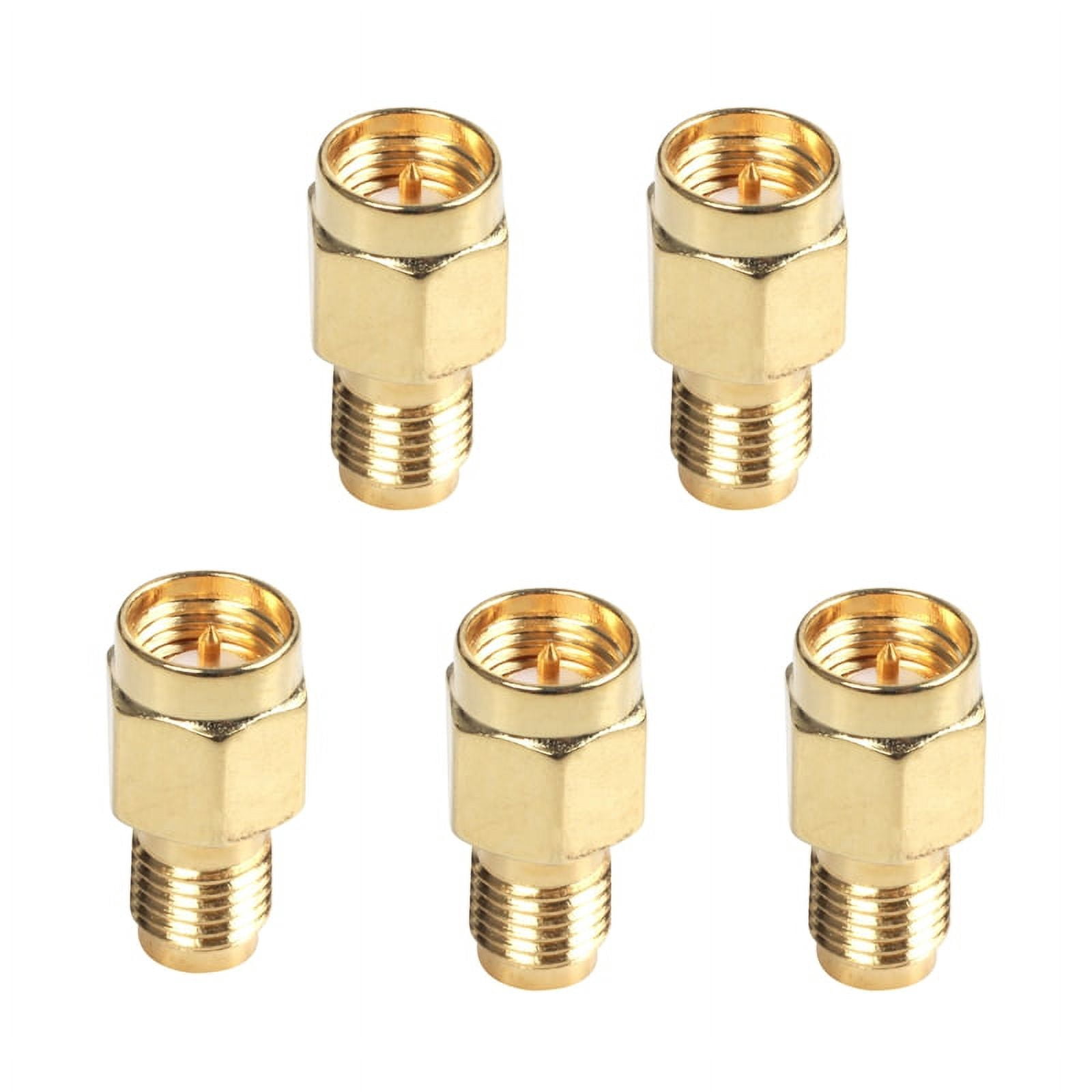 5X SMA Male Plug to RP-SMA Female RF Coax Adapter Connector - Walmart.com