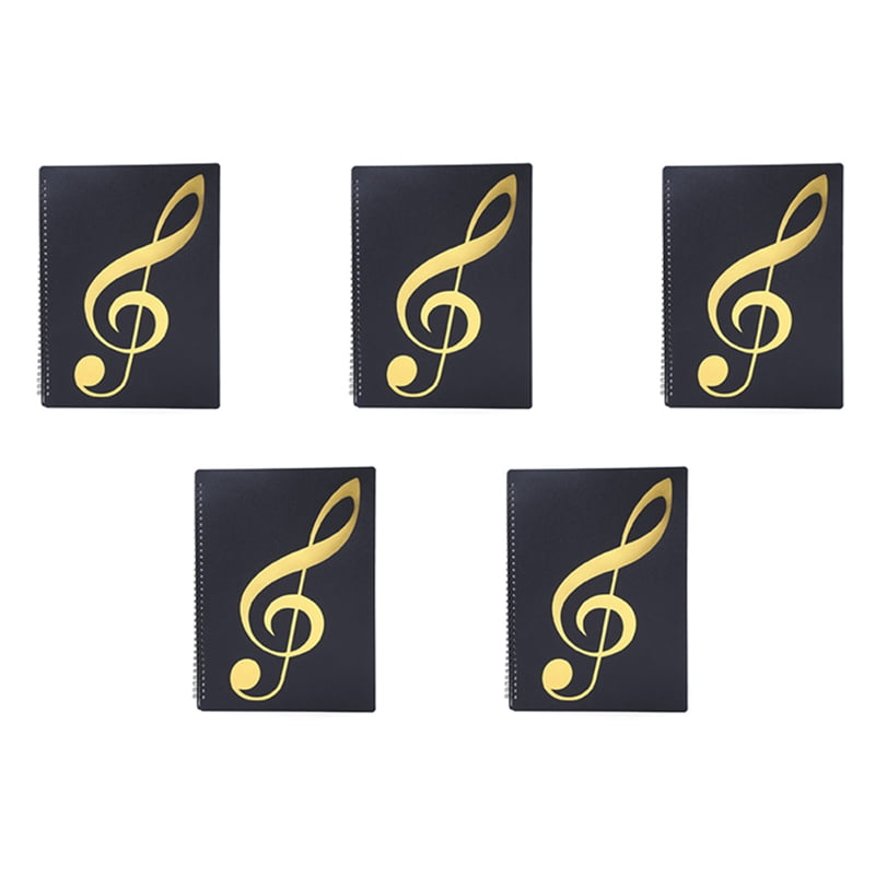 5X Sheet Music Folder, 60 Pages, Sheet Music/Holder,Fits Letter Size A4 ...
