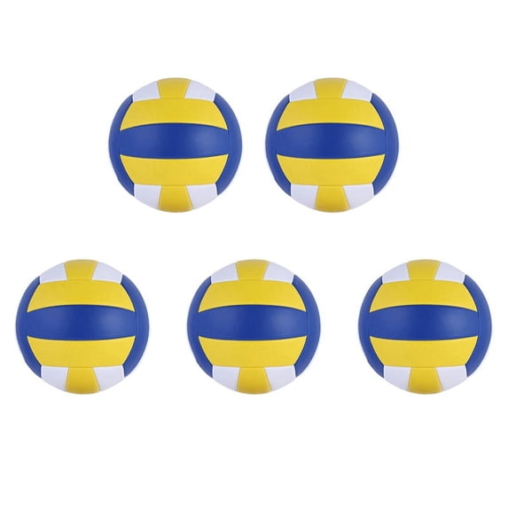 5X Soft Volleyball PU Leather Match Training Volleyball Adult Kids ...