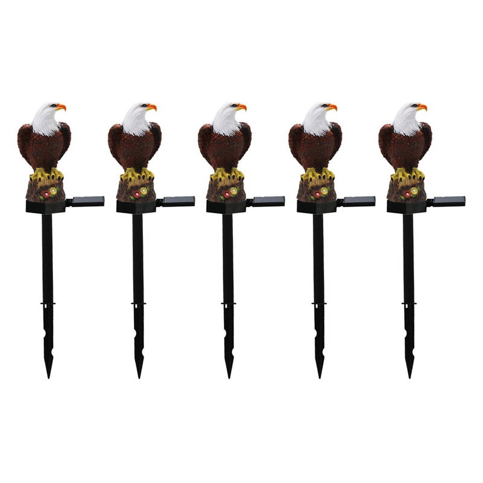 Solar Powered LED Eagle Lawn Light, 5X Outdoor Garden Decoration ...