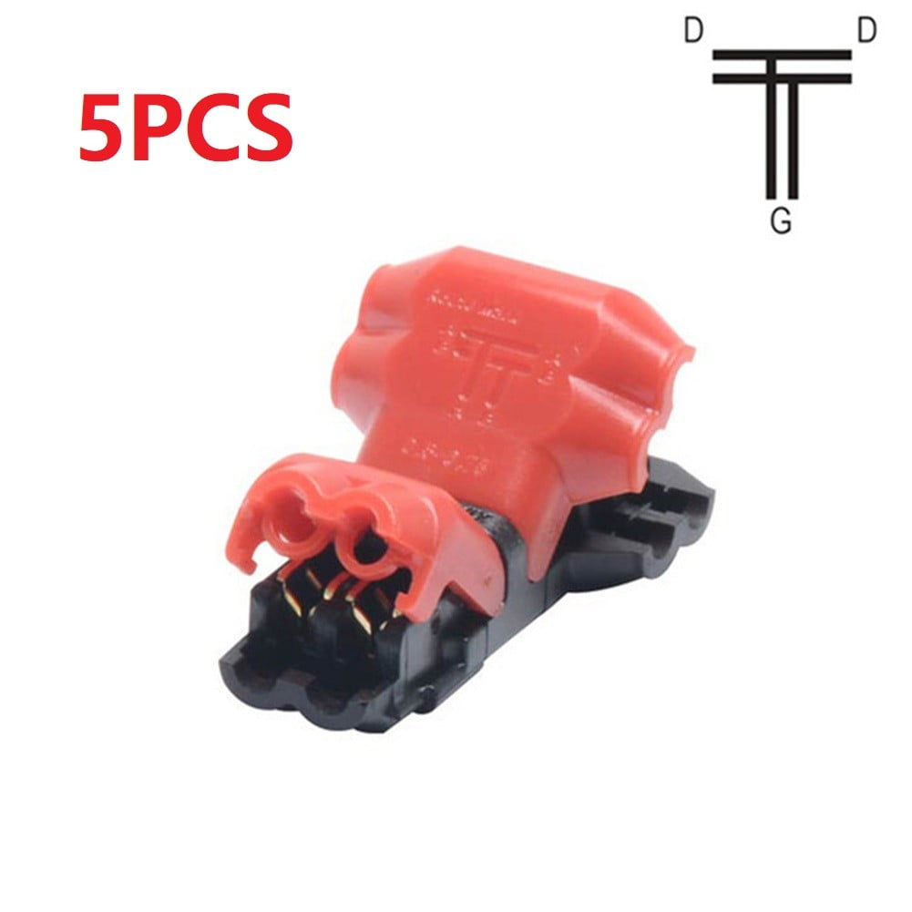 5X T Tap Splice Wire Connectors Low Voltage I Type Terminal Crimp No ...