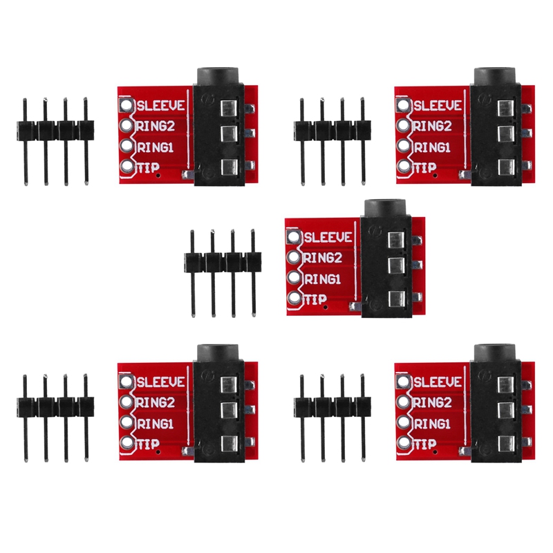 5X TRRS 3.5mm Jack Breakout Board Headphone Video Audio MP3 ...