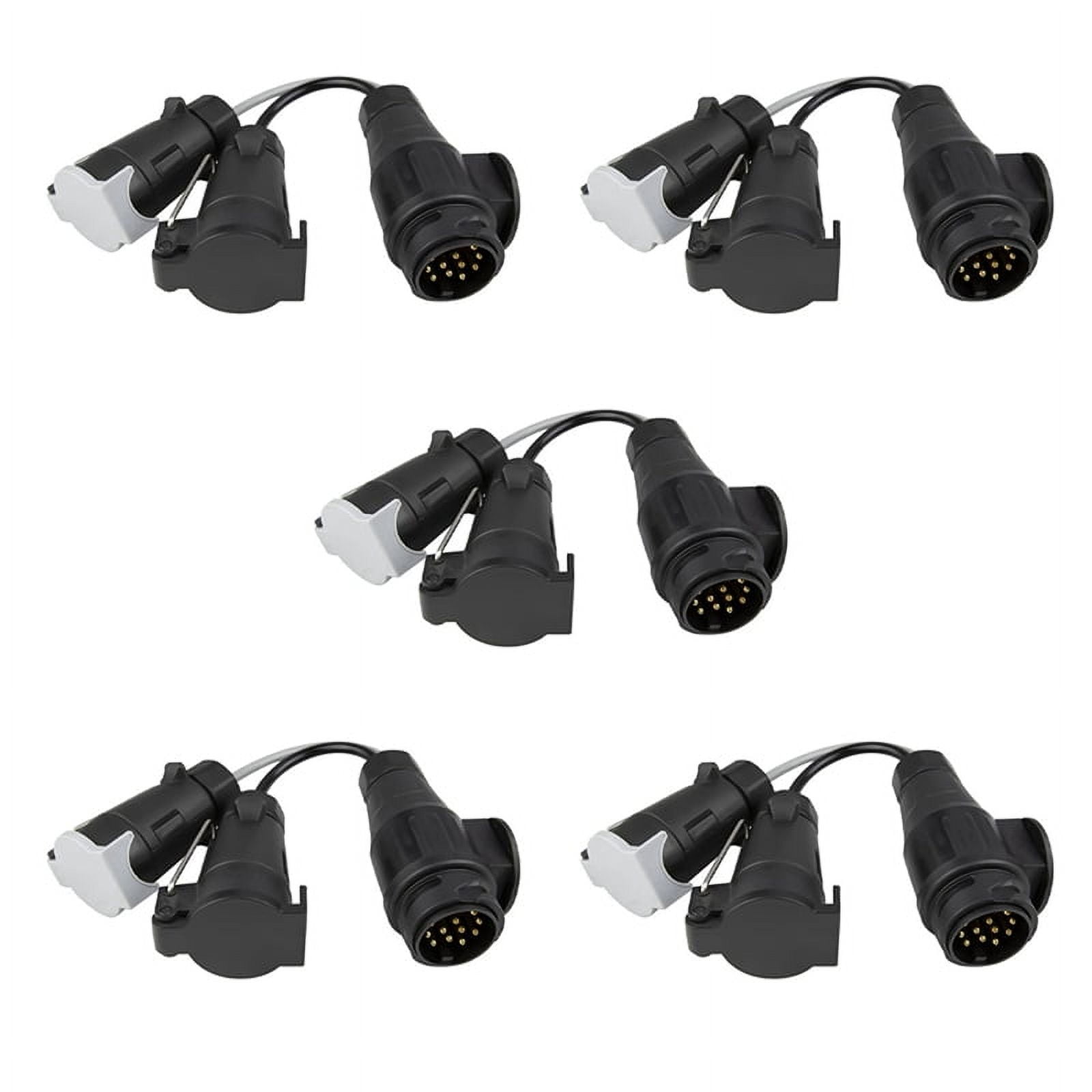 5X Towing Adapter 13 Plug Pin to 7 Pin 12N+12S Socket Towbar Electric ...