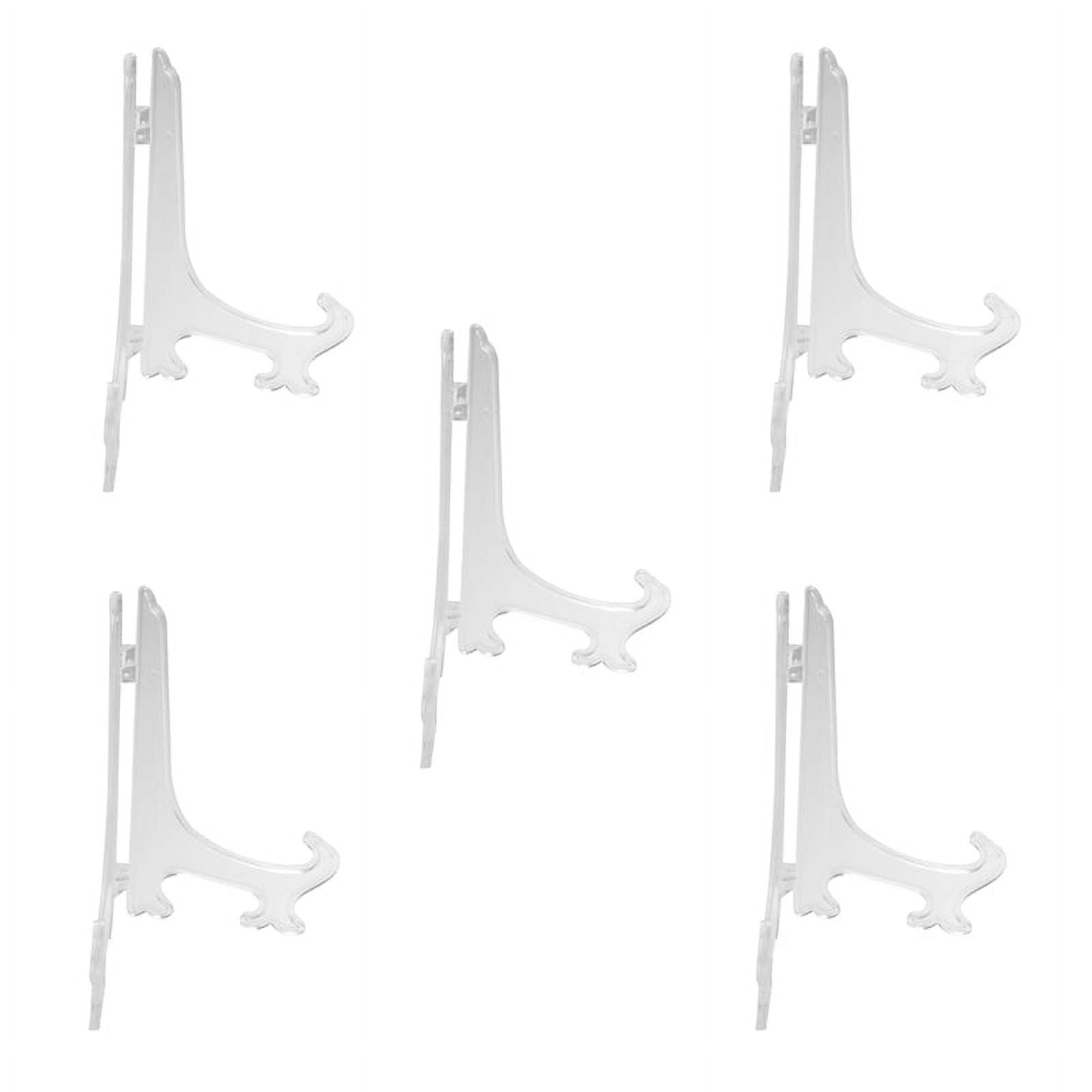 5X Transparent 7 inch Display Easel Stand Plate Bowl Picture Frame ...