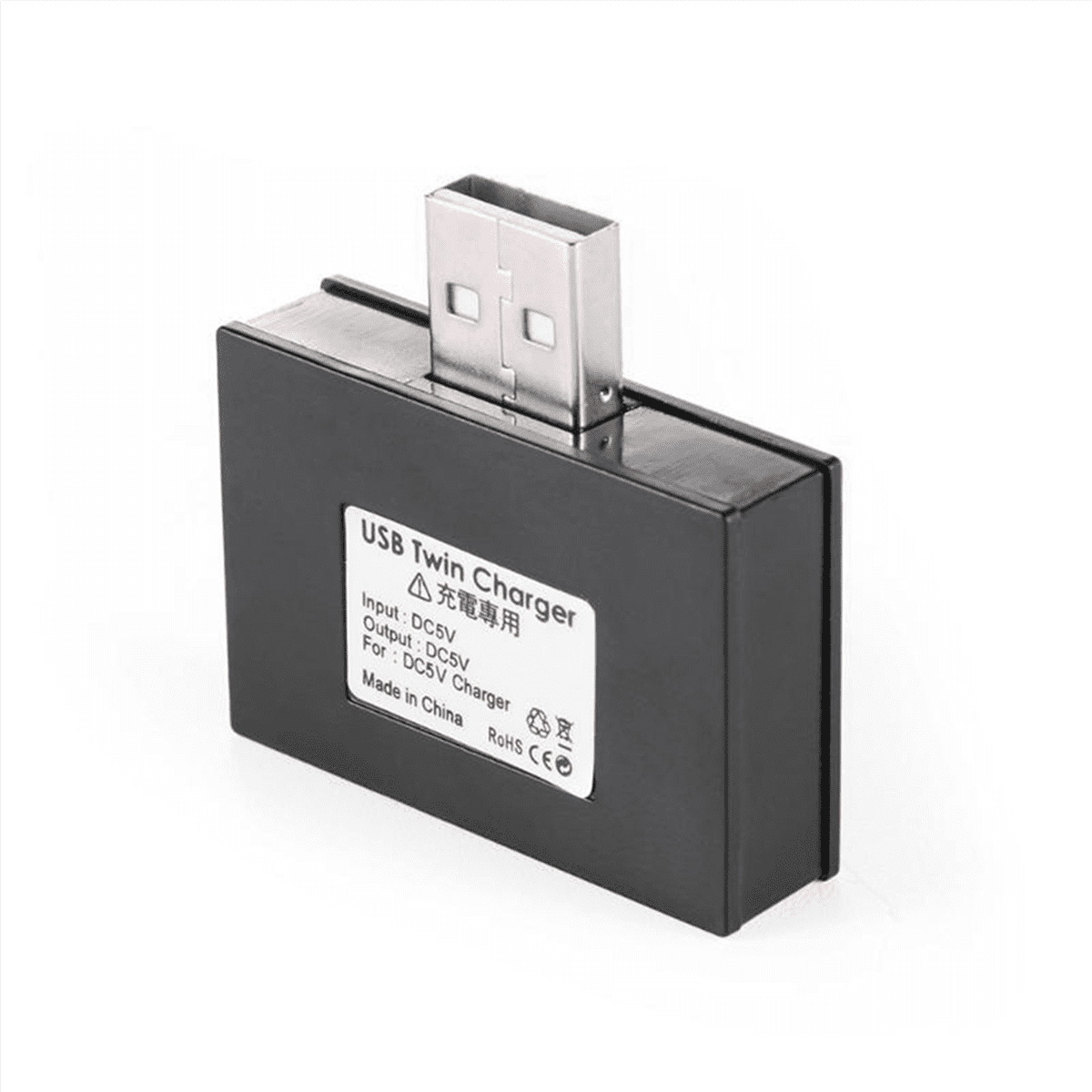 5X USB 2.0 Male to Twin Female Charger Dual 2 Port USB Dc 5V Charging ...