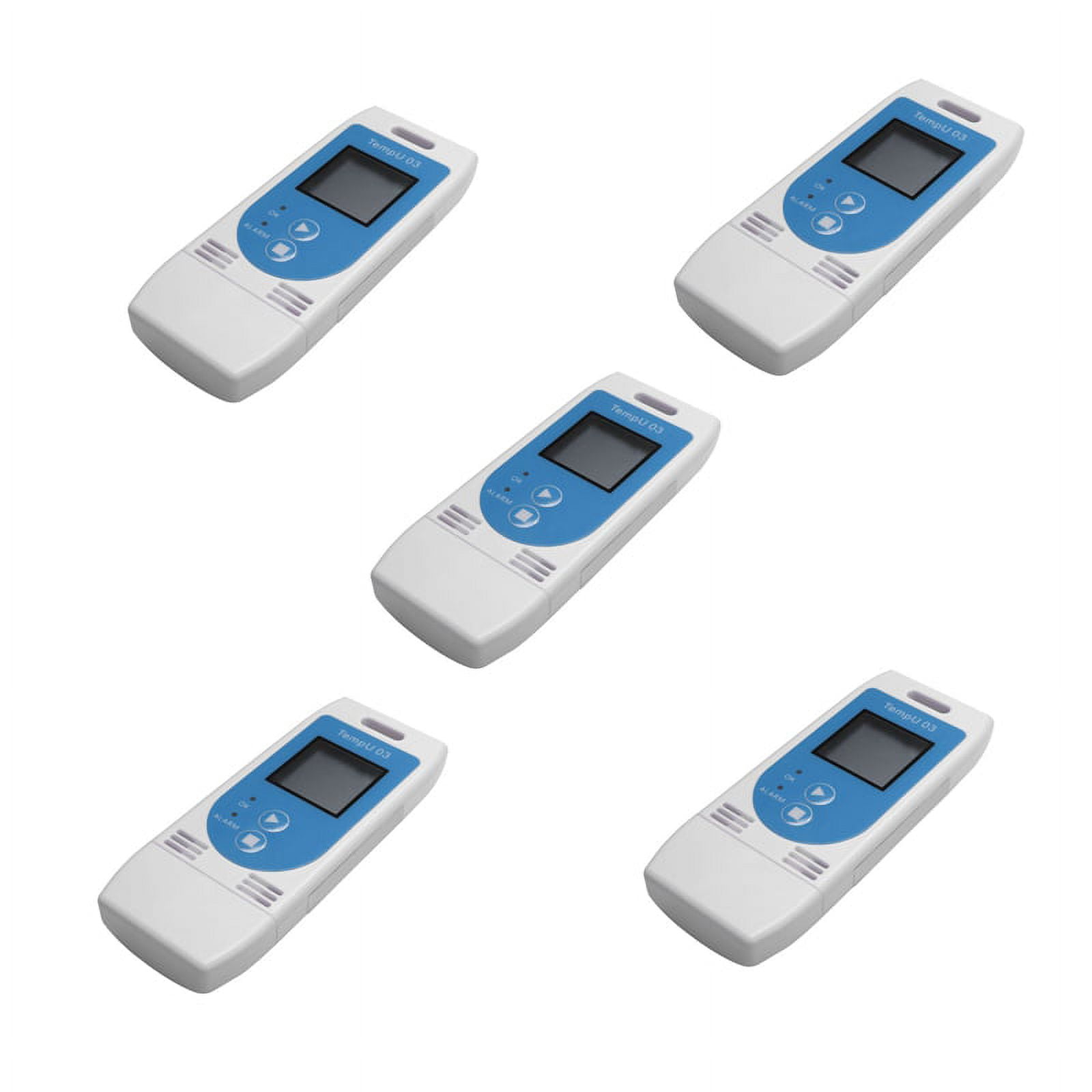 5X USB Temperature Humidity Data Logger Reusable RH TEMP Data Logger ...