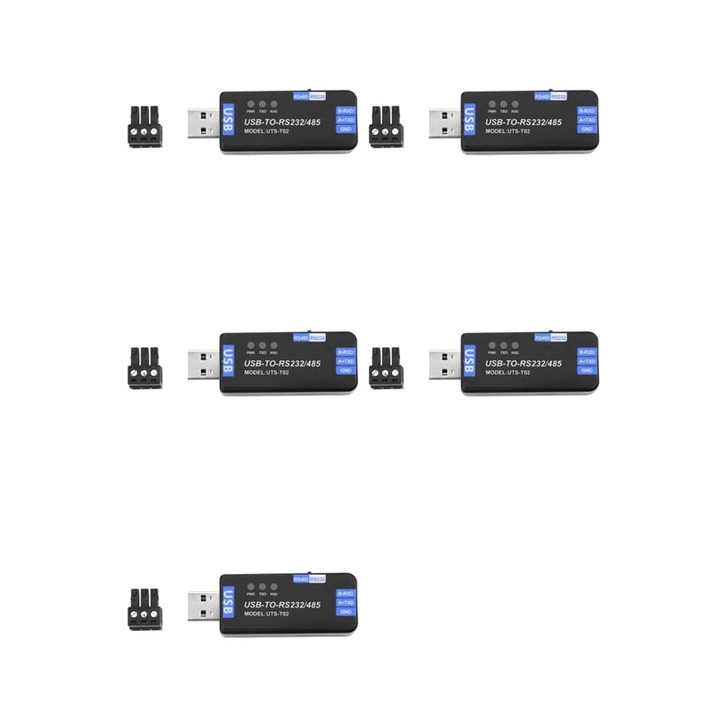 5X USB to RS485/RS232 Communication Module Bidirectional Half-Duplex ...