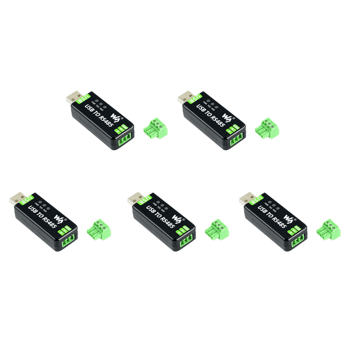 5X USB to RS485 Serial Converter RS485 Communication Module 300 ...