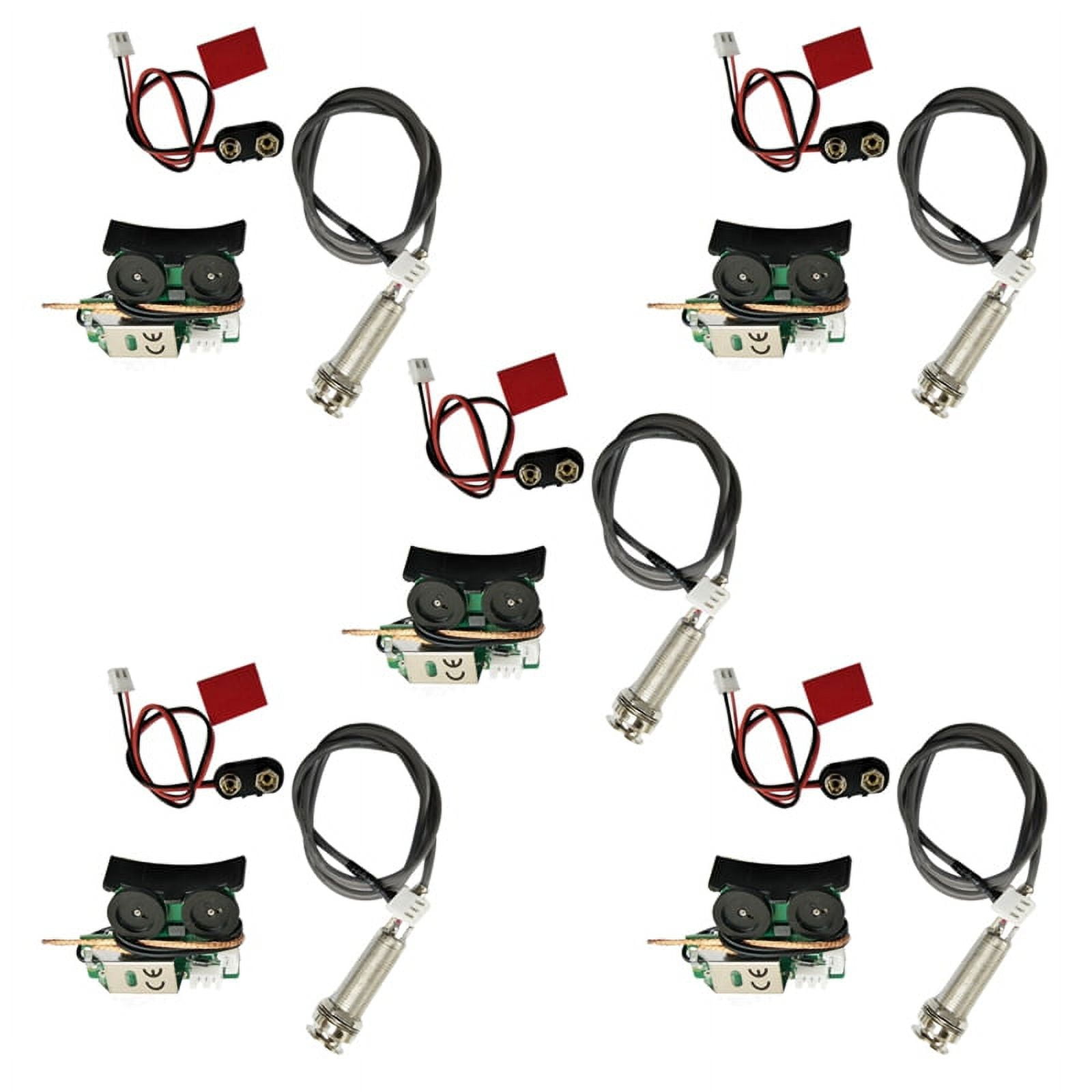 5X Under Saddle Piezo Pickup Onboard Preamp System for Acoustic Guitar ...