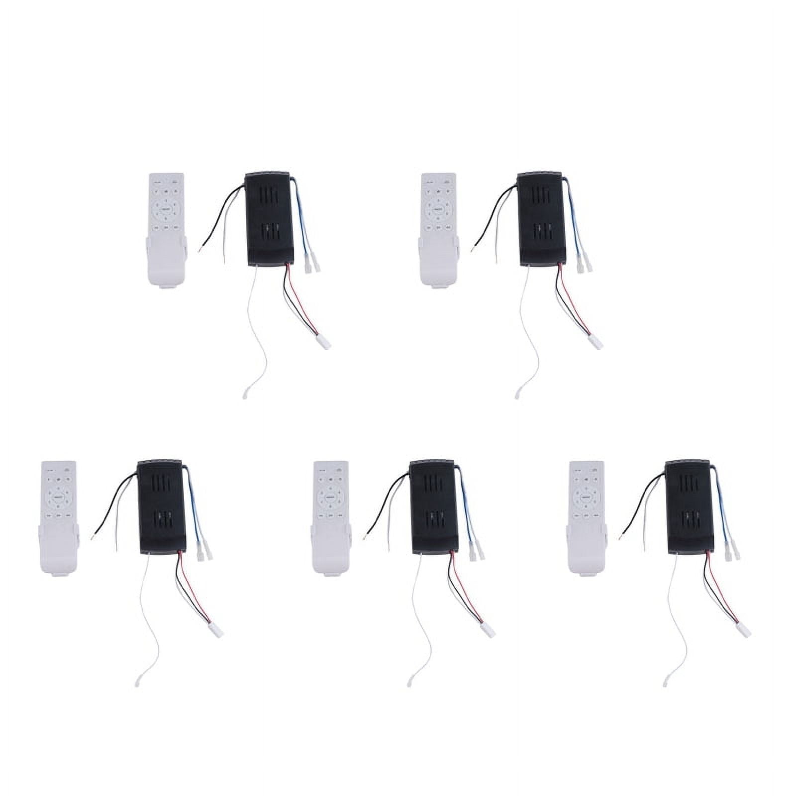 5X Universal Ceiling Fan Remote Control Kit Replacement, 6-Speed ...