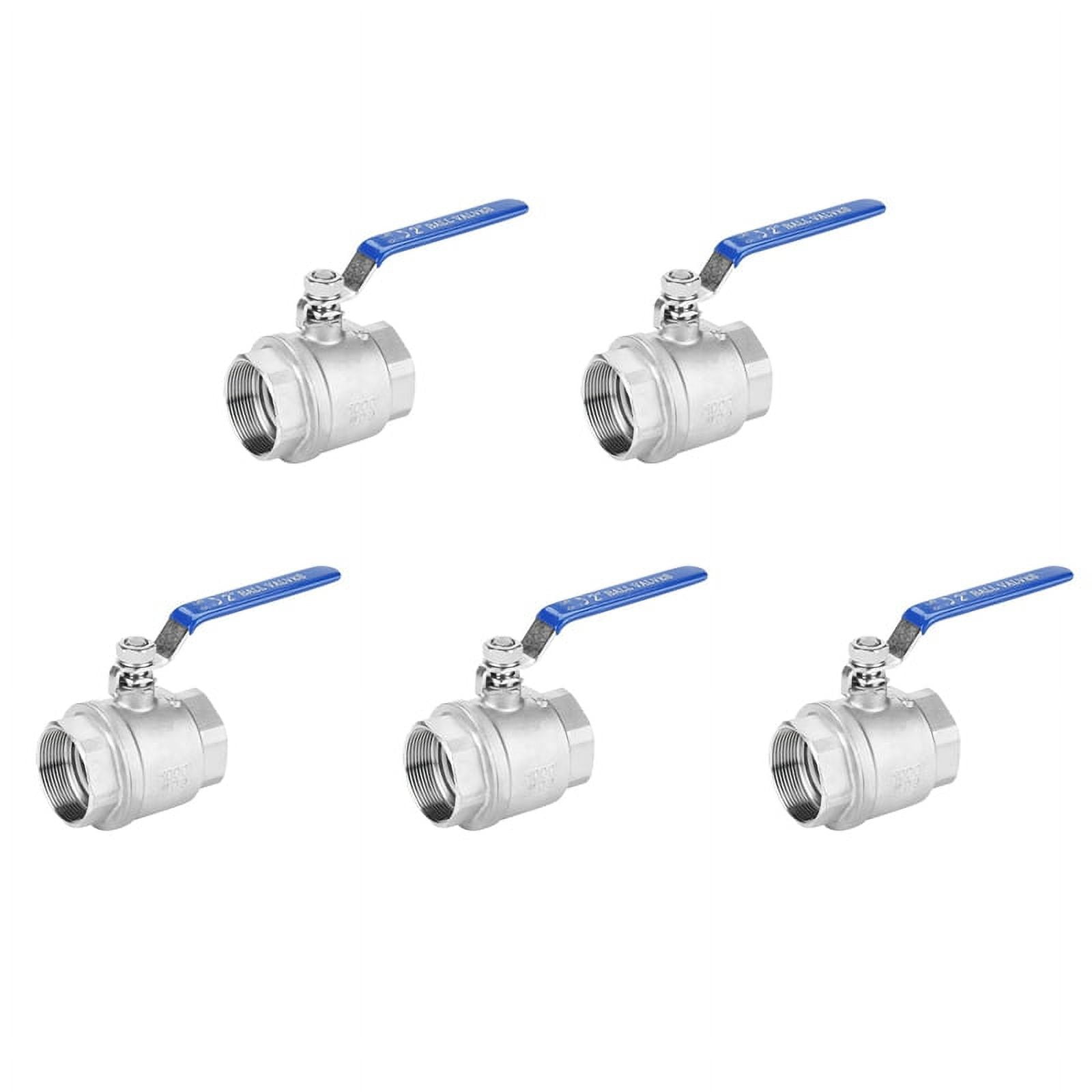 5X Valve Female Thread 2 Inch 304 Stainless Steel Full Port Female ...