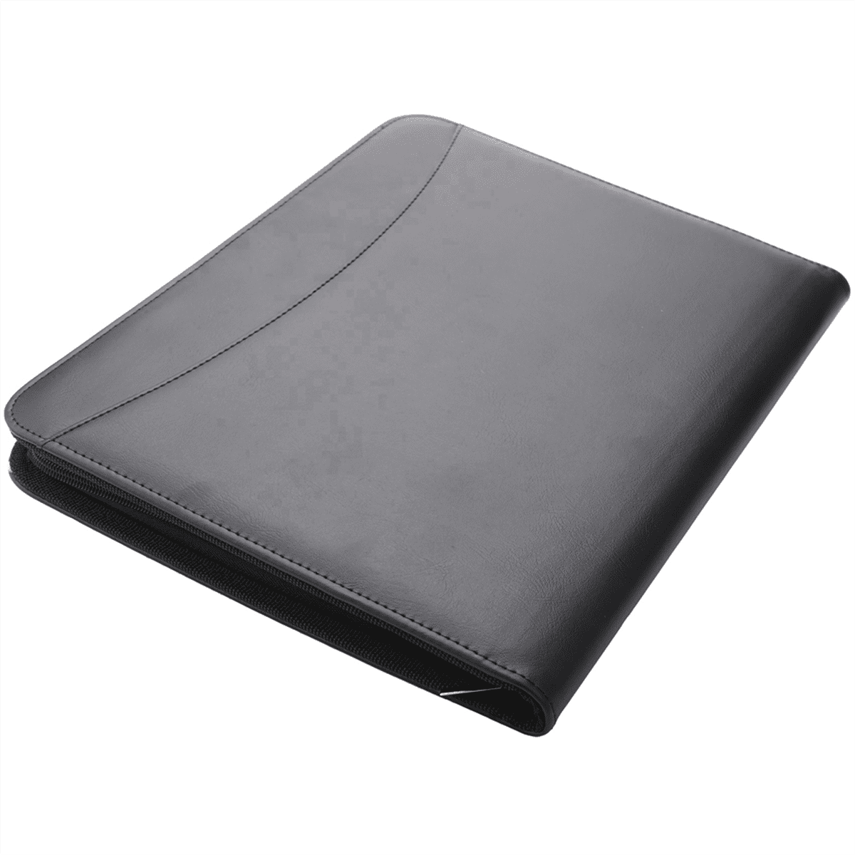 5X Vegan Leather Folder Zippered Closure Portfolio for Business /Table ...