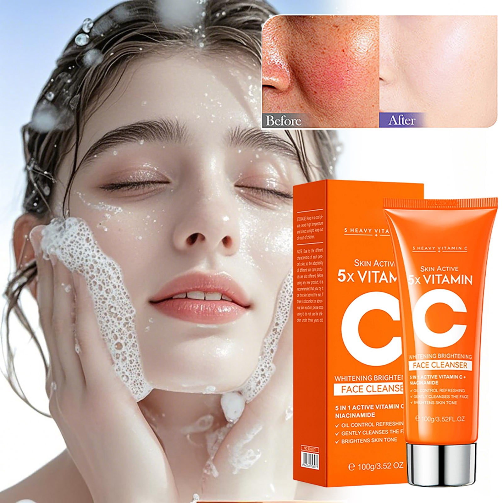 5X Vitamin C Skin Care Series,Glow Kit with Facial Cleanser,Vitamin C ...