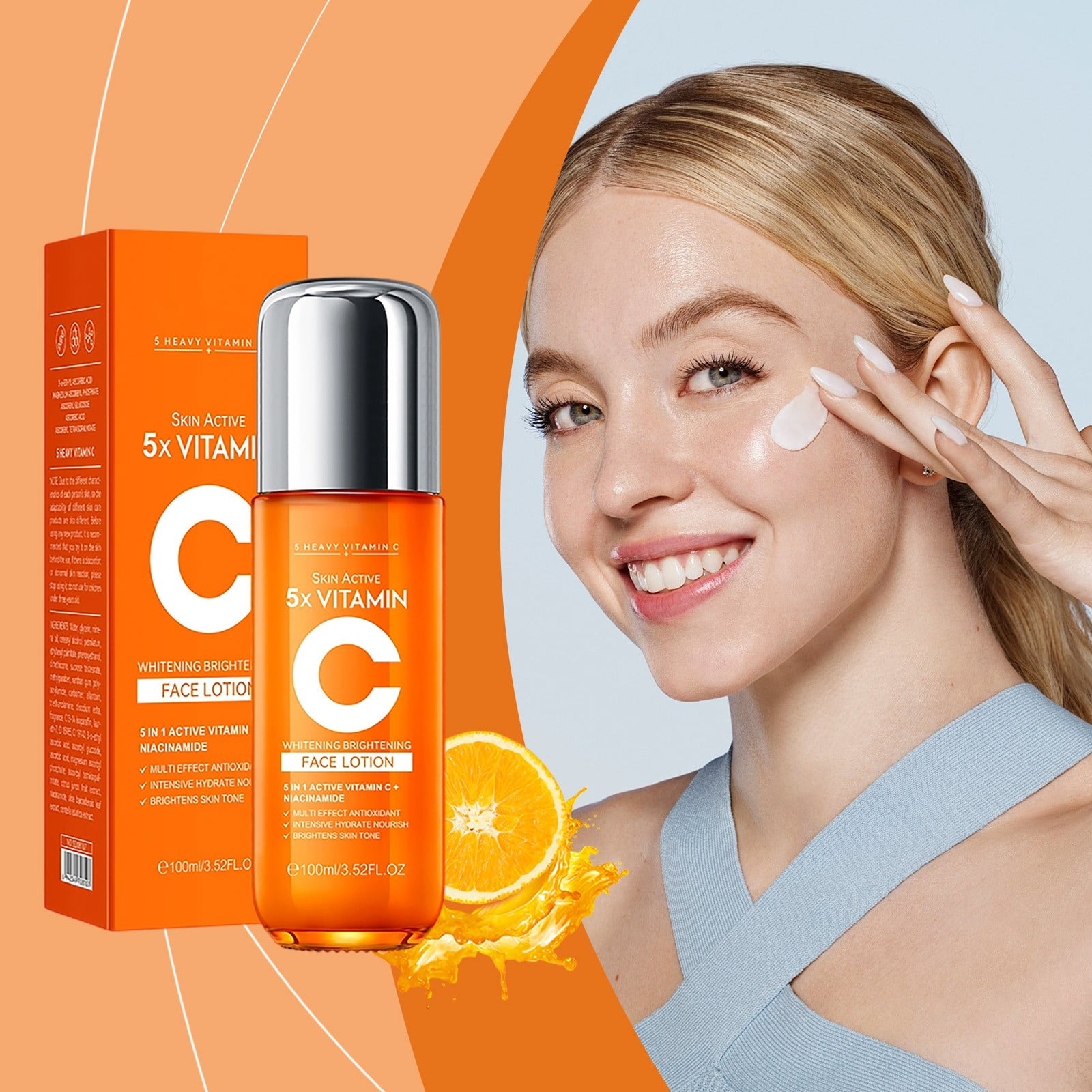 5X Vitamin C Skin Care Series,Glow Kit with Facial Cleanser,Vitamin C Skincare Kit,Include Eye ...