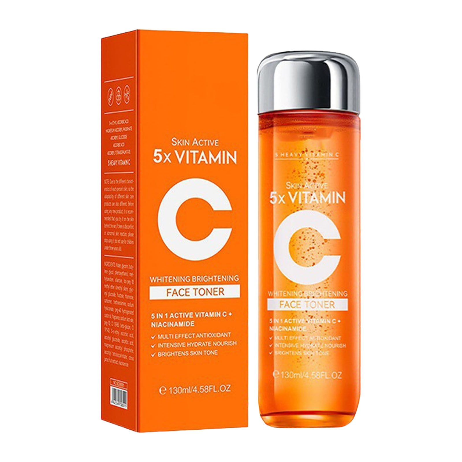 5X Vitmian C Face Toner 130ml/4.58fl.oz - 5 in 1 Active Vitamin C + Niacinamide - Walmart.com