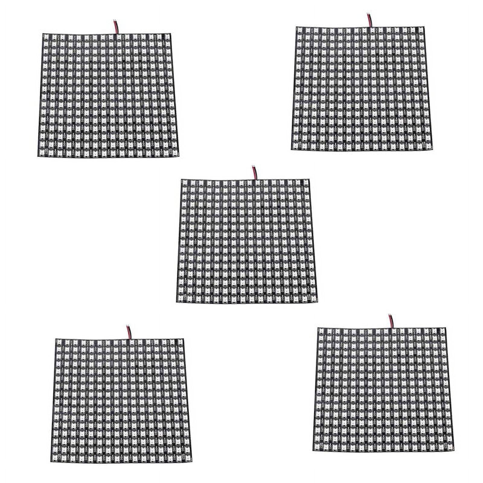 5X WS2812B LED RGB Flexible Pixel Panel 16X16 Individually Addressable ...