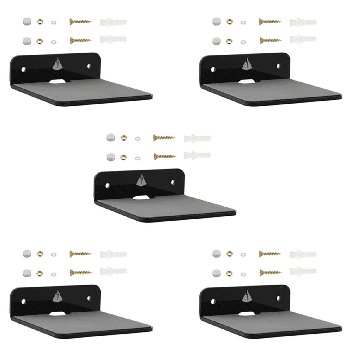 5X Wall Shelf Speaker Stand, Small Wall Shelf Speaker Mount for ...