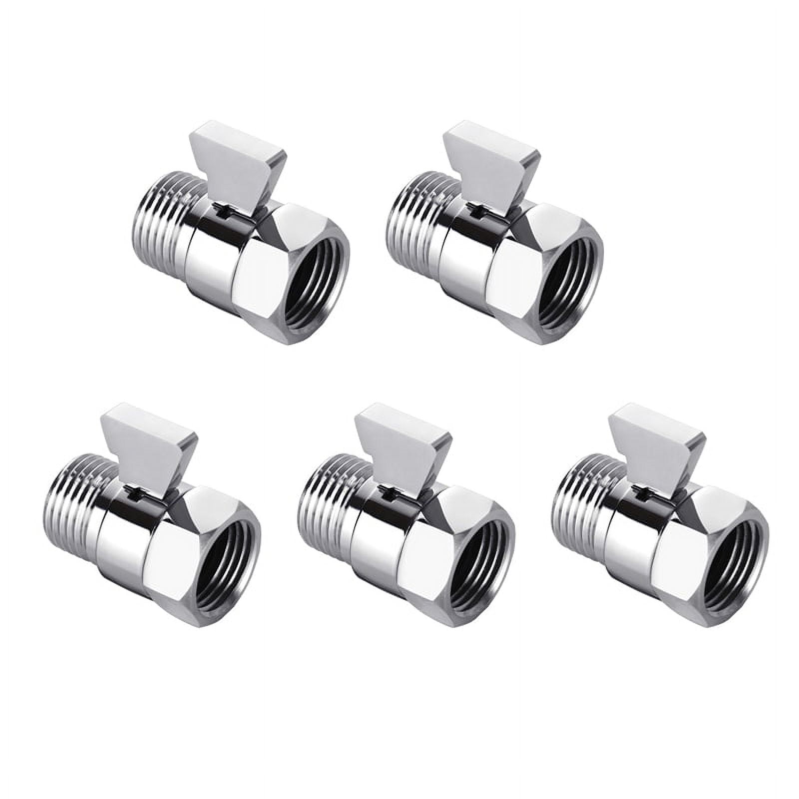5X Water Flow Control Shut Valve,Brass Adjustable Water Pressure ...