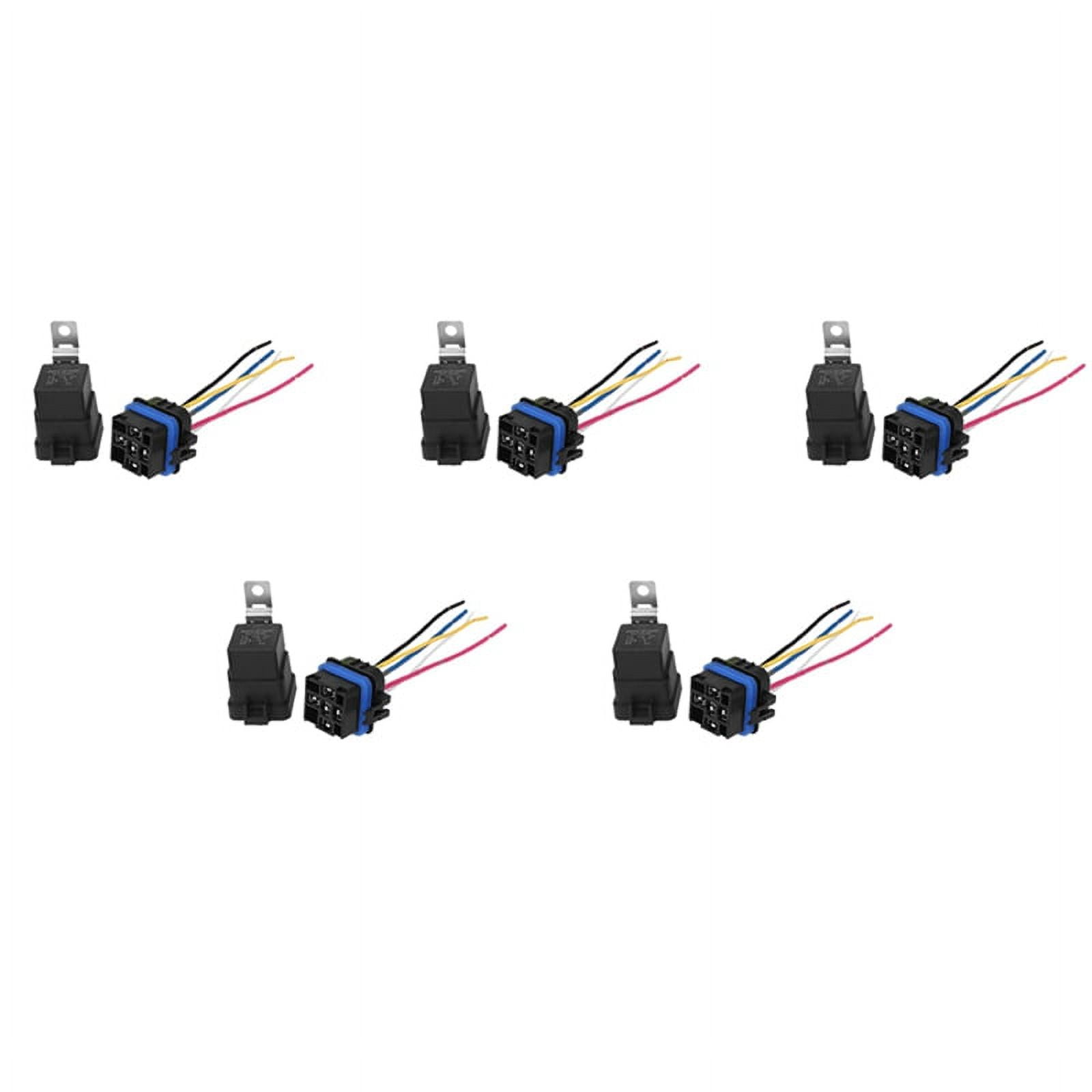 5X Waterproof Integrated Automobile Relay Dc/12V 40A Auto Relay ...