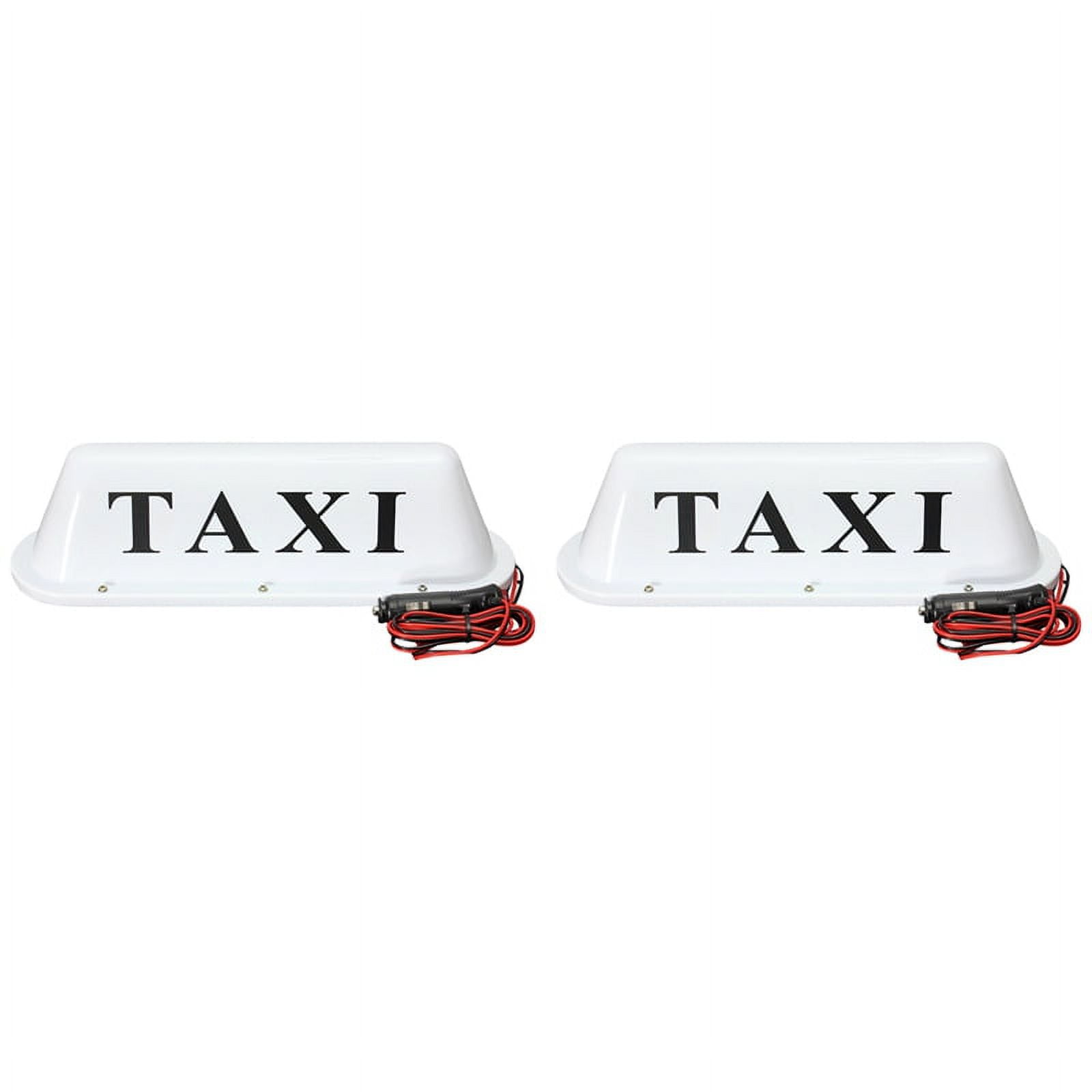 5X White Waterproof Taxi Magnetic Base Roof Top Car Cab LED Sign Light ...