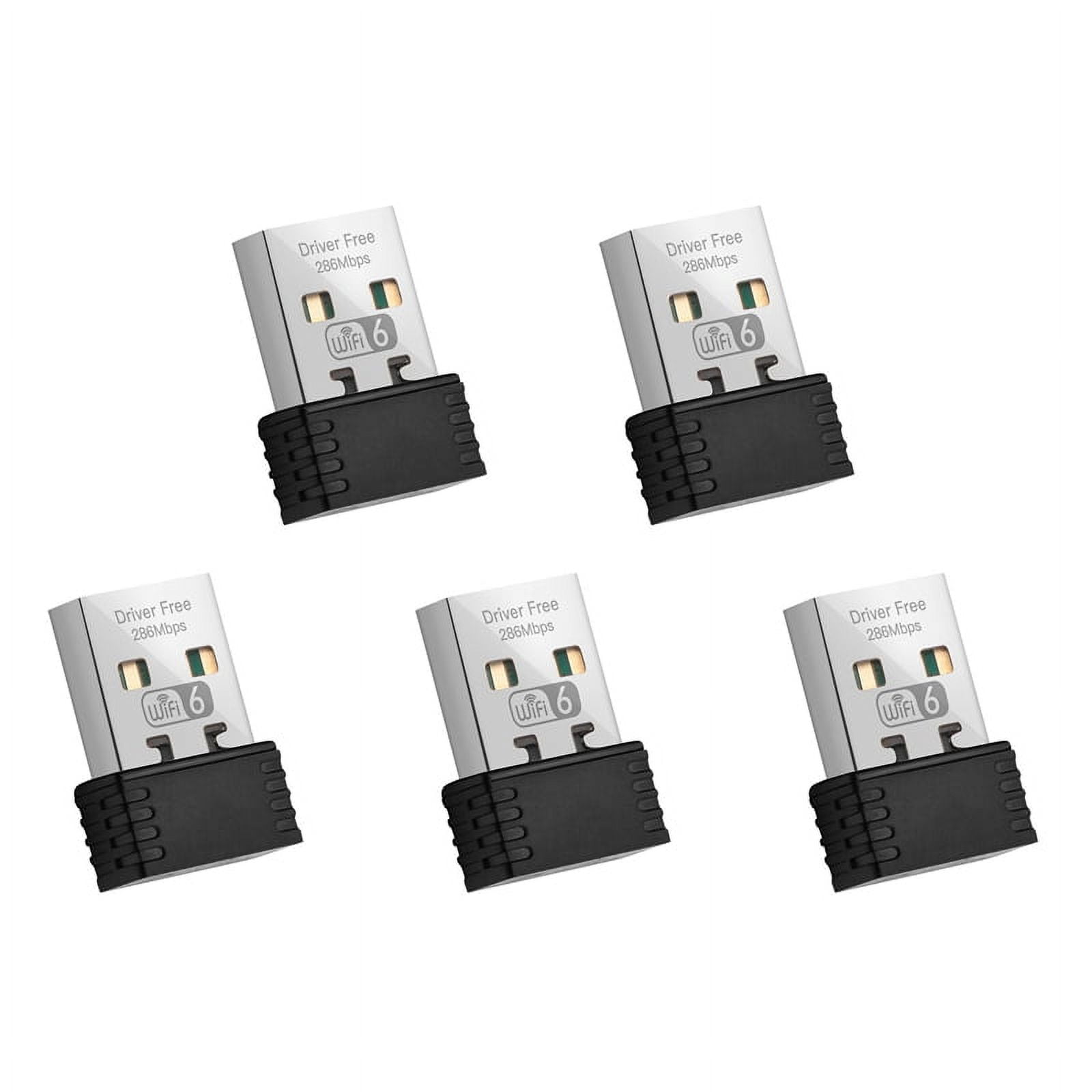 5X Wireless WiFi 6 Adapter AX286 802.11Ax 2.4GHz Free Driver USB Network Card for Win7/10/11 ...