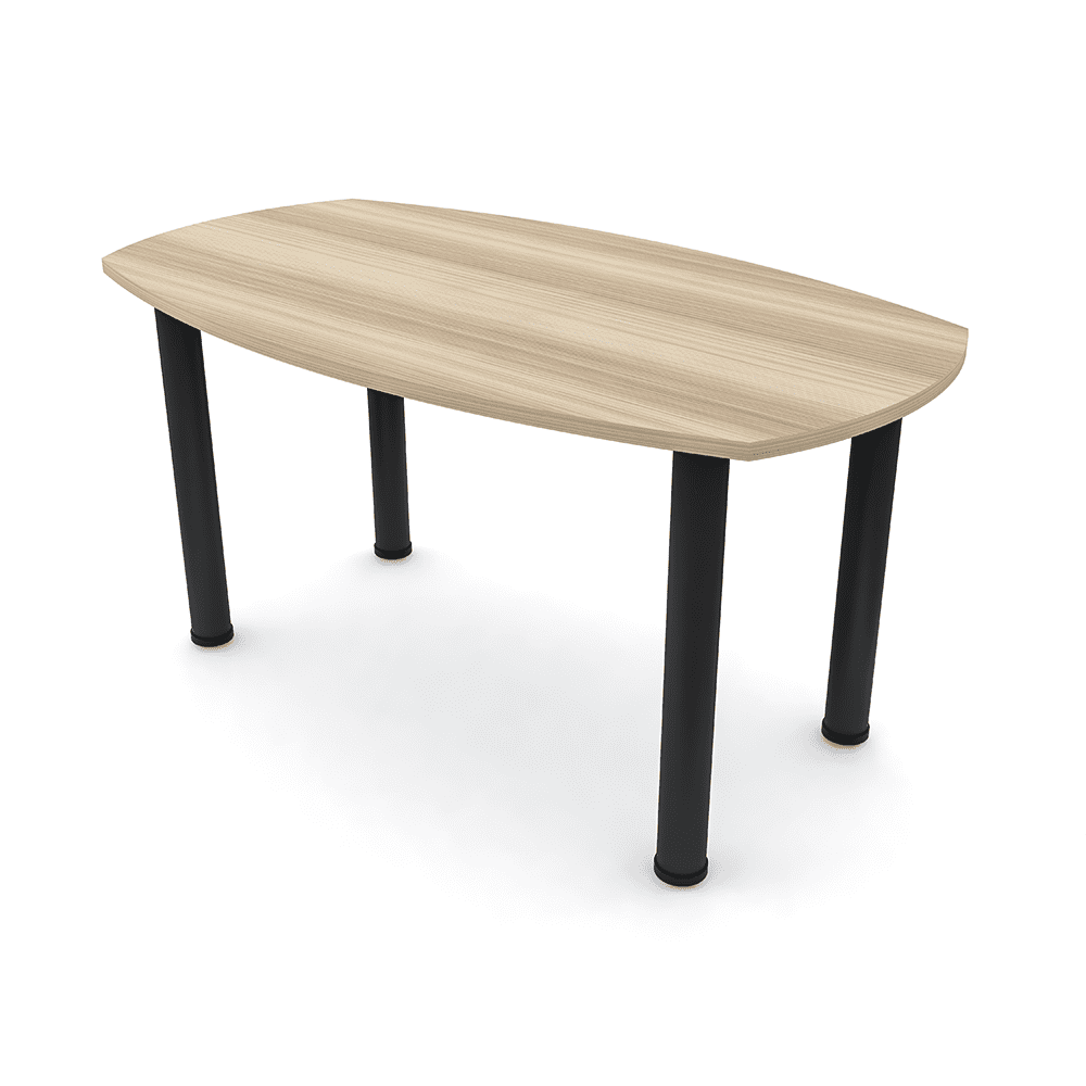 5X3 Arc Boat Shaped Meeting Table With Post Legs Data And Electric ...