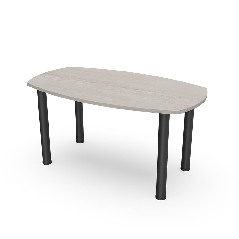 5X3 Arc Boat Shaped Meeting Table With Post Legs Data And Electric ...
