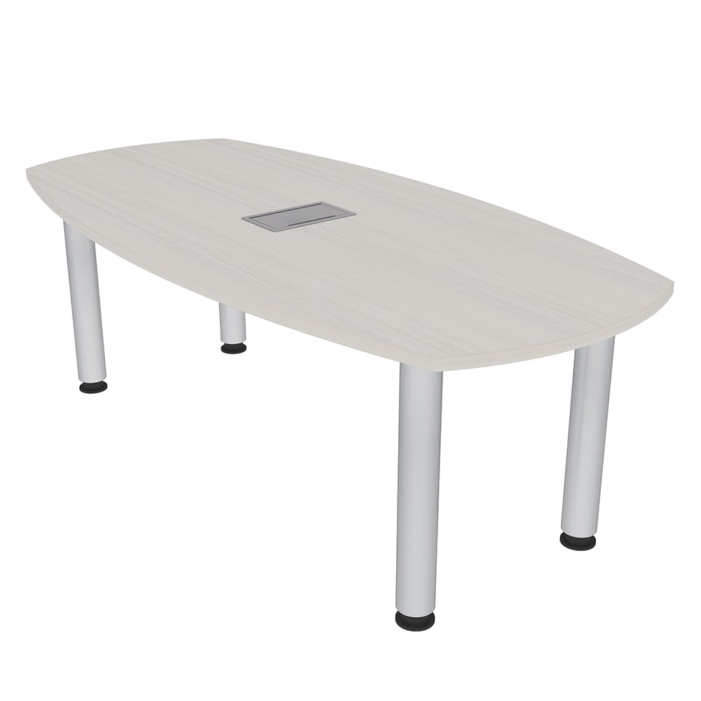 5X3 Arc Boat Shaped Meeting Table With Post Legs Data And Electric ...