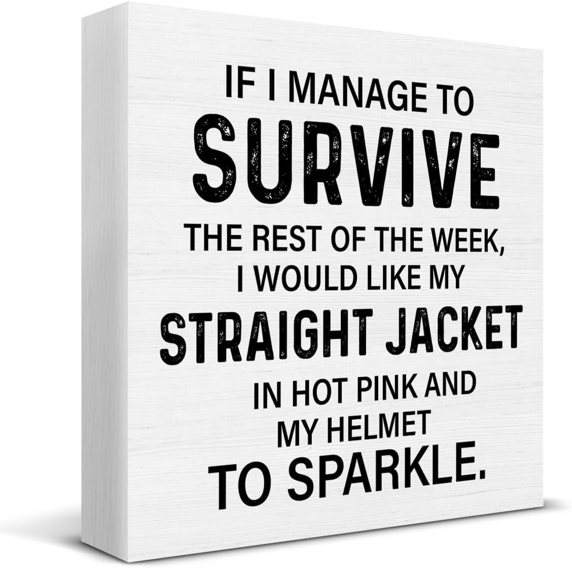 5X5 Inch Funny Office Signs Rustic I Don'T Have Ducks Or A Row Wood ...