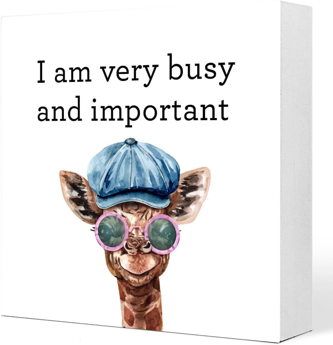 5X5 Inch Funny Office Wooden Box Sign,Sarcastic Office Signs,Humorous ...