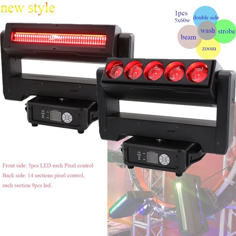 5X60W Infinite DJ Moving Head Zoom Light Pixel Beam Wash Strobe Bar ...